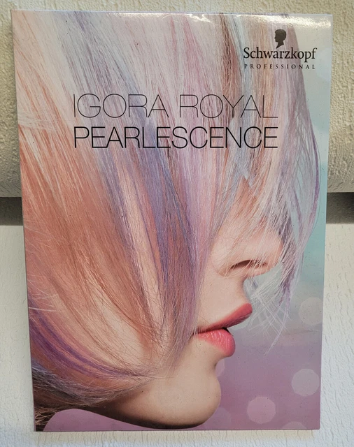 SCHWARZKOPF IGORA ROYAL Pearlescence Hair Swatch Color Guide/chart Book ...