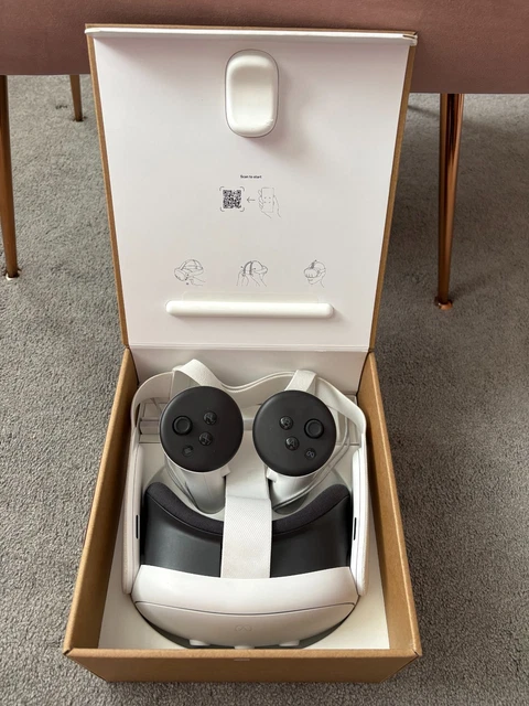 META QUEST 3 512GB Virtual Reality Headset With Box And Controllers ...