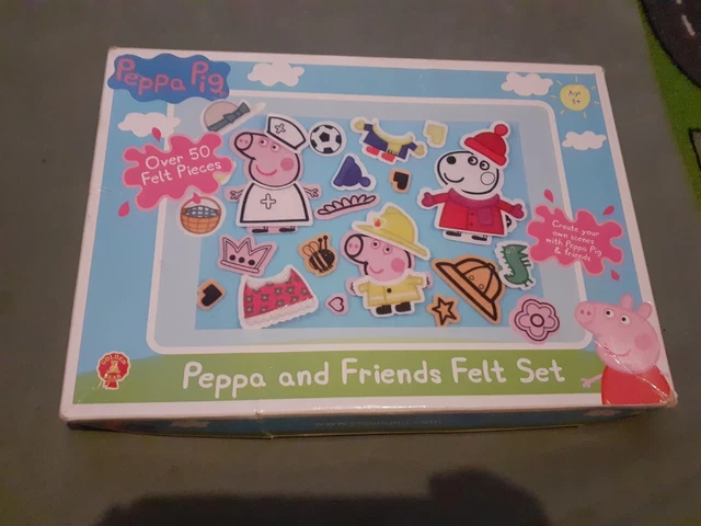 PEPPA PIG PEPPA and friends felt set 3+ £6.50 - PicClick UK