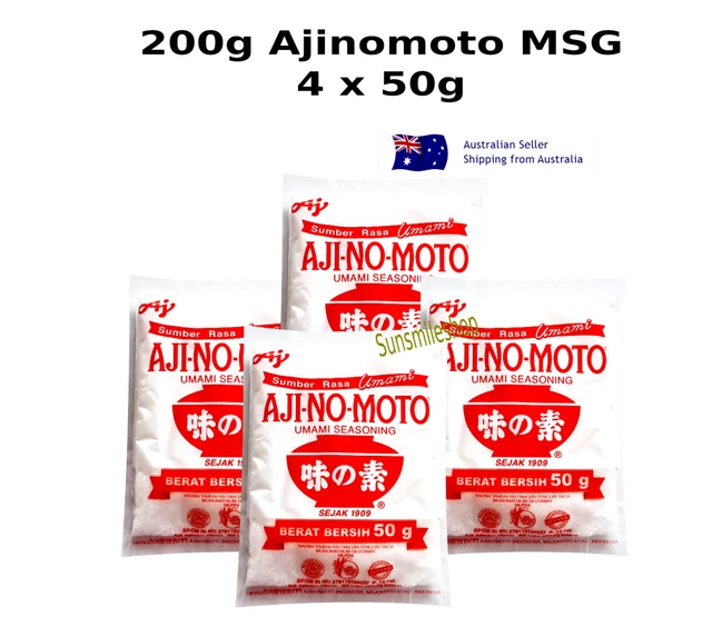 200G MSG AJINOMOTO Monosodium Glutamate Umami Seasoning AJI-NO-MOTO (4 x 50g) $10.99 - PicClick AU