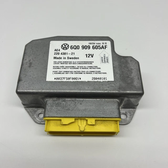 VW BEETLE CONVERTIBLE Airbag Ecu Module 2003 - 2010 6Q0909605AF £149.50 ...