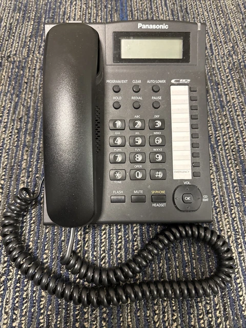 PANASONIC KX-TS880B INTEGRATED Corded Phone Speakerphone Caller ID Black $32.17 - PicClick CA
