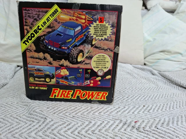 TYCO R/C 6.0V Jet Turbo Fire Power Remote Controlled Car Vintage, Boxed ...