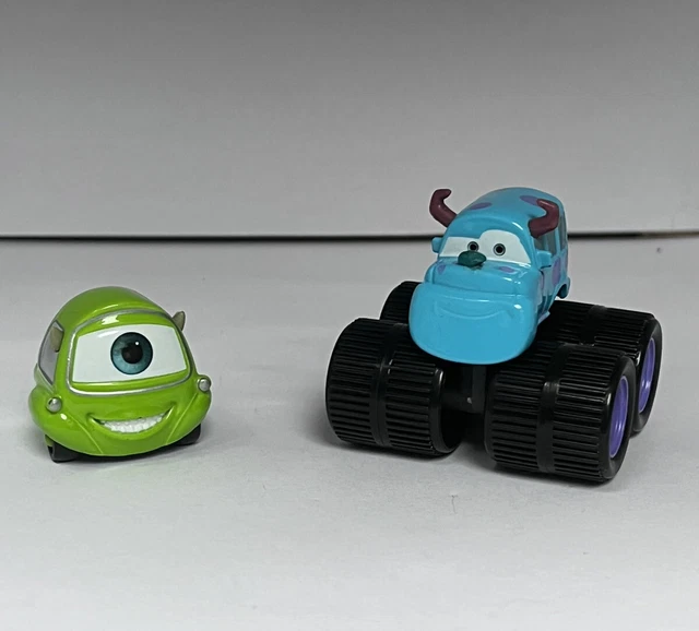 DISNEY PIXAR CARS Monsters Inc Mike Wazowski & Sulley Mattel 1:55 Scale ...