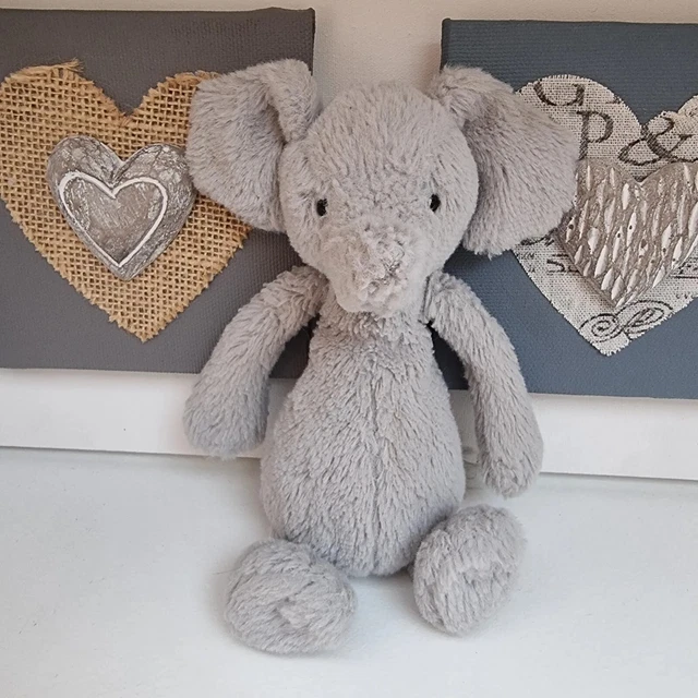 RARE JELLYCAT ELLIE Grey Elephant small Soft Toy VERY RARE Elly £79.99 ...