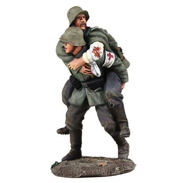 WILLIAM BRITAINS 23095 WW1, 1916-18 German Medic Carrying Wounded ...