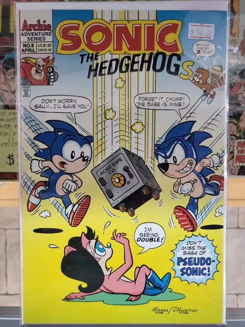 SONIC THE HEDGEHOG 9 1st Pseudo Sonic ARCHIE COMICS 1995 £39.58 ...