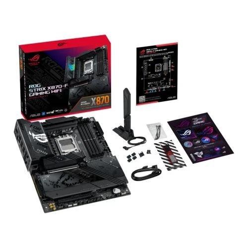 ASUS ROG STRIX X870-F GAMING WIFI Motherboard AMD X870, AM5, ATX, 4 ...