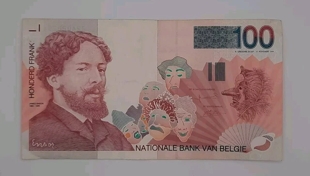 1995 - NATIONALE Bank Van Belgie, Belgium - 100 Francs Banknote /No ...