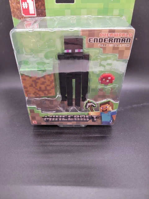 MINECRAFT OVERWORLD ENDERMAN Fully Articulated Action Figure Pack ...