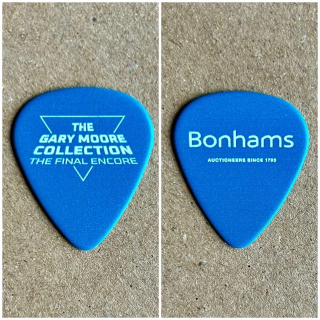 GARY MOORE COLLECTION Final Encore Auction 2025 Bonhams Guitar pick ...