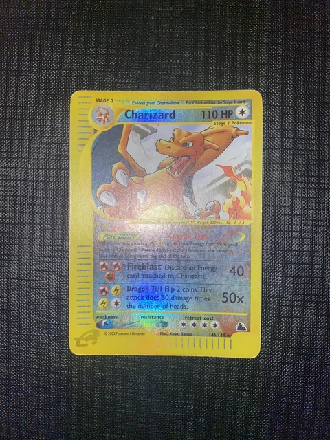 CHARIZARD CRYSTAL REVERSE Skyridge 146/144 ENG Pokemon No PSA EUR 980 ...