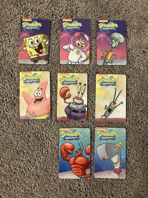 *SERIES 1* SPONGEBOB Arcade Game 8 Card Set without Gary Dave & Busters ...