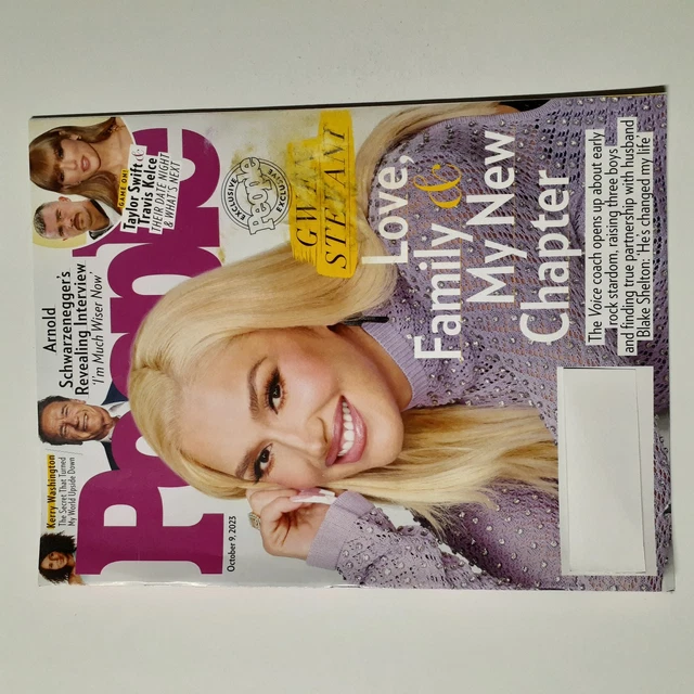 PEOPLE MAGAZINE OCTOBER 9 2023 Gwen Stefani Arnold Schwarzenegger Blake ...