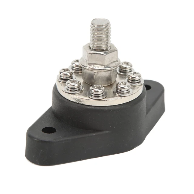 DISTRIBUTION BUS BAR Power Distribution Block 8 Terminal 3/8in M10 ...