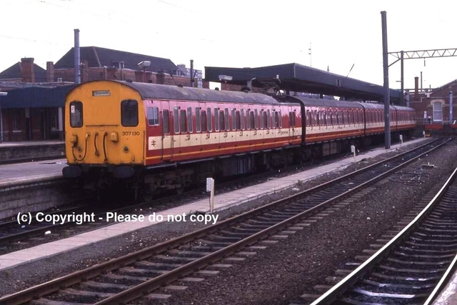 ORIGINAL 35MM RAILWAY SLIDE - Class 307 EMU 307130 at Doncaster July ...