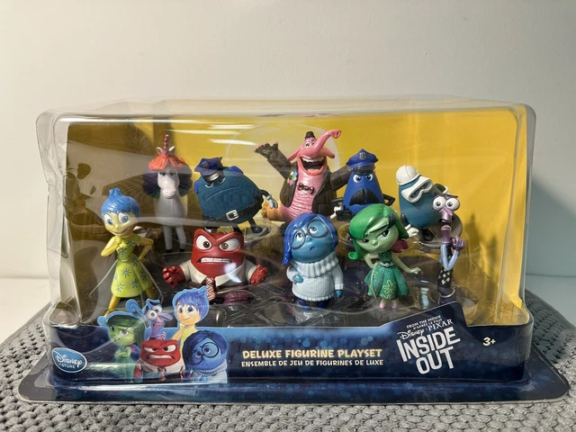 RARE DISNEY STORE INSIDE OUT Deluxe figurine Playset / cake toppers 10 ...