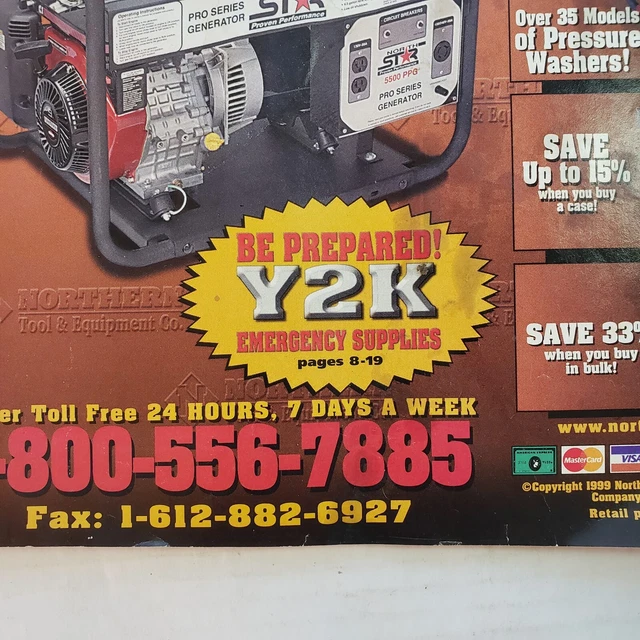 VINTAGE NORTHERN TOOL & Equipment Co Catalog from 1999 - Y2K for CSX ...