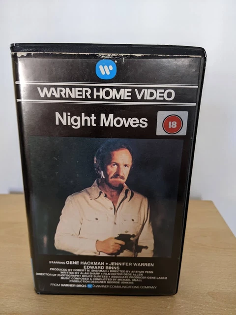 NIGHT MOVES BIG Box Ex-Rental VHS Warner Gene Hackman 1975 Pre-Cert ...