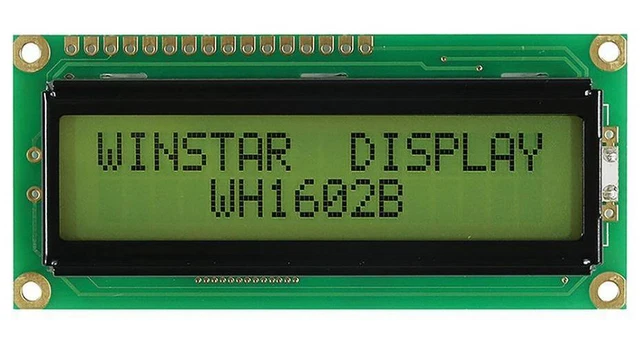 LCD DISPLAY MODULE: 16x2 STN Positive Yellow Green Reflective WH1602B ... LCD DISPLAY MODULE: 16x2 STN Positive Yellow Green Reflective WH1602B ...