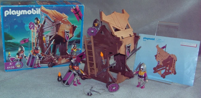 PLAYMOBIL 4439 BARBARIAN Siege Tower Battering Ram+figures, accessories ...
