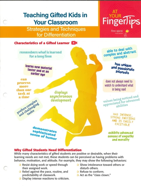 TEACHING GIFTED KIDS in Your Classroom (Pamphlet/Foldout Guide) £10.39 ...