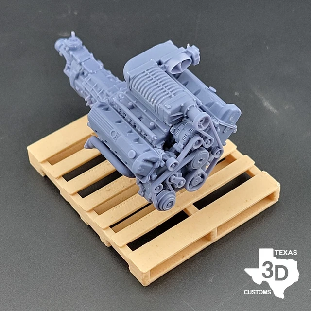 FORD 4.6L 2V Supercharged model engine resin 3D printed 1:24-1:8 scale ...