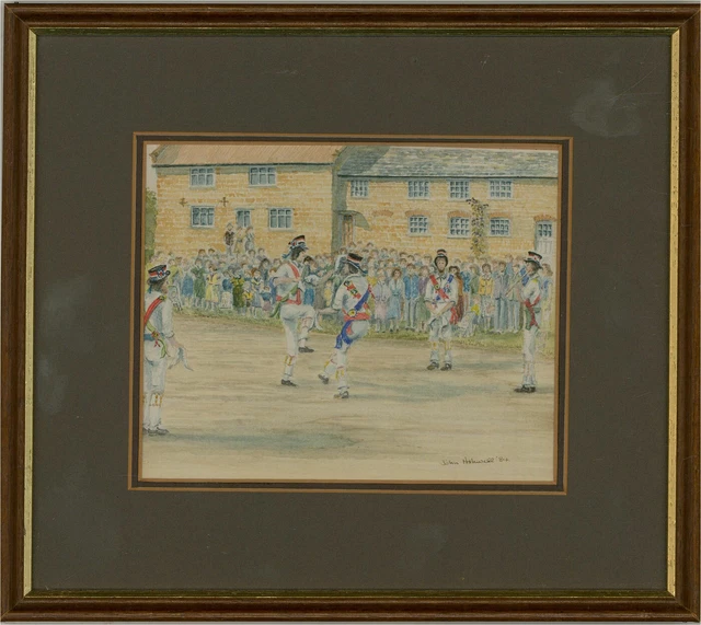 JOHN ASHWELL - 1984 Aquarelle, Morris Dancing EUR 76,62 - PicClick FR