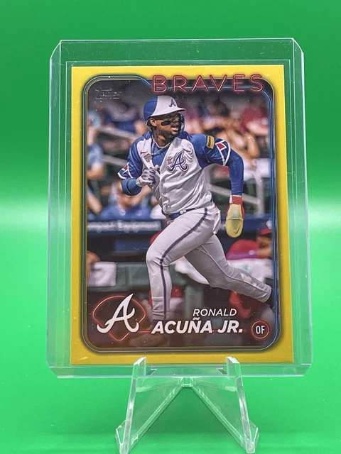 RONALD ACUNA JR. 2024 Topps Series 1 giallo SP Atlanta Braves #1 EUR 0 ...