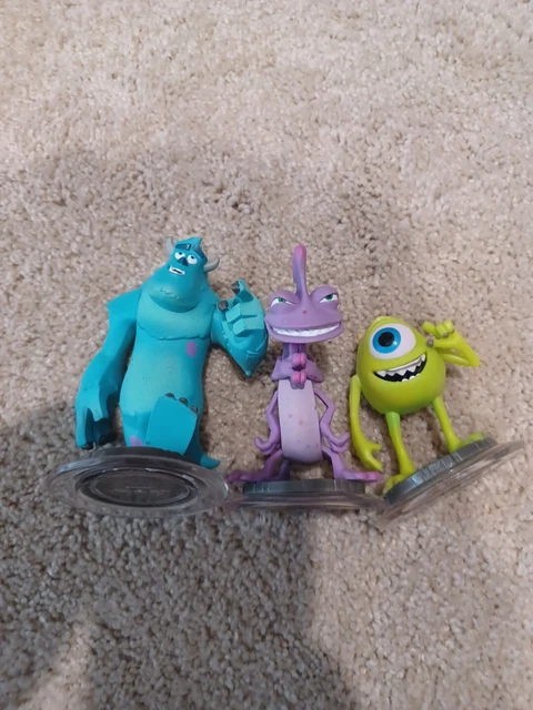 DISNEY INFINITY MONSTERS Inc Playset Lot Sully Mike Wazowski Randall £8 ...