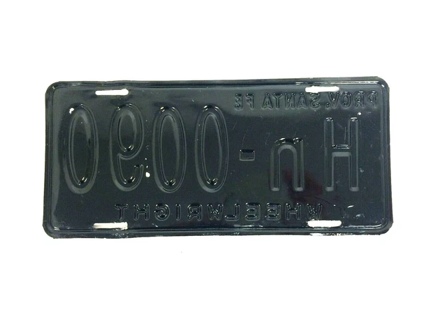 WHEELWRIGHT ARGENTINA AUTOMOBILE License Plate Santa Fe Argentine RARE ...