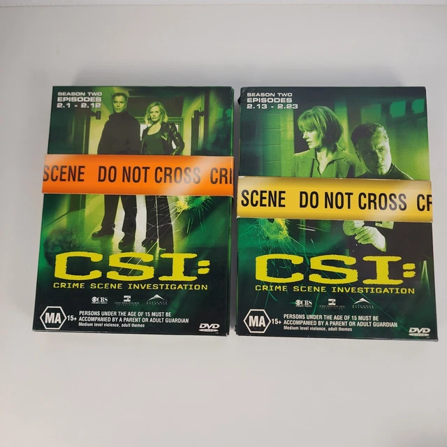 CSI: CRIME SCENE Investigation Series 2 Part 1 & 2 DVD 2000 Region 4 ...