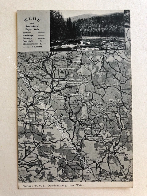 SENTIERI RACHEL CON lago partita barca, mappa itinerario foresta ...