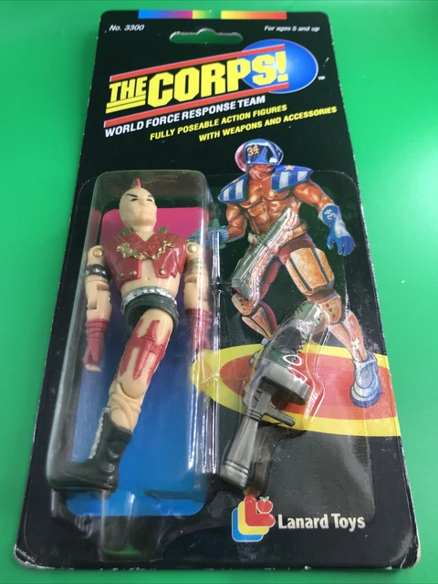 RARE VINTAGE CARDED Lanard Toys THE CORPS ! 1992 Whispering Willie ...