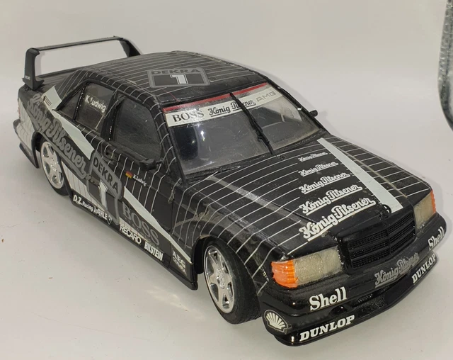 FUJIMI MERCEDES BENZ 190E DTM Königs Pilsener 1:24 Gebaut EUR 20,00 ...
