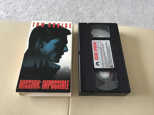 MISSION IMPOSSIBLE STARRING Tom Cruise - VHS Cassette Tape- Rare USA ...