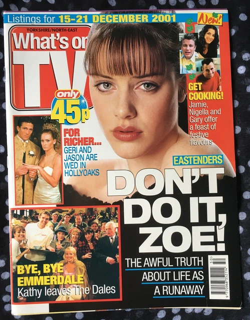 WHAT’S ON TV Magazine 15-21 December 2001 - Vgc £5.99 - PicClick UK