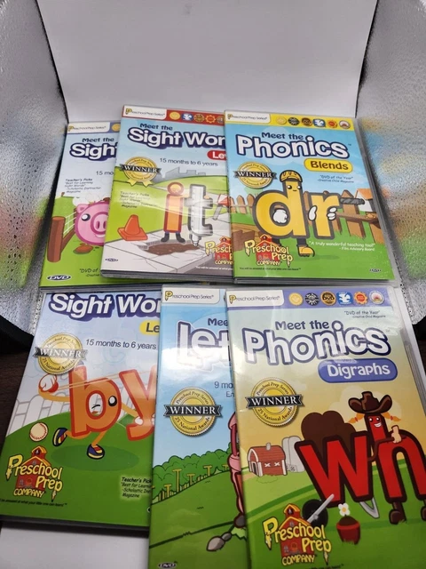 PRESCHOOL PREP SERIES Meet The Phonics Sight Words Letters Bundle Lot ...