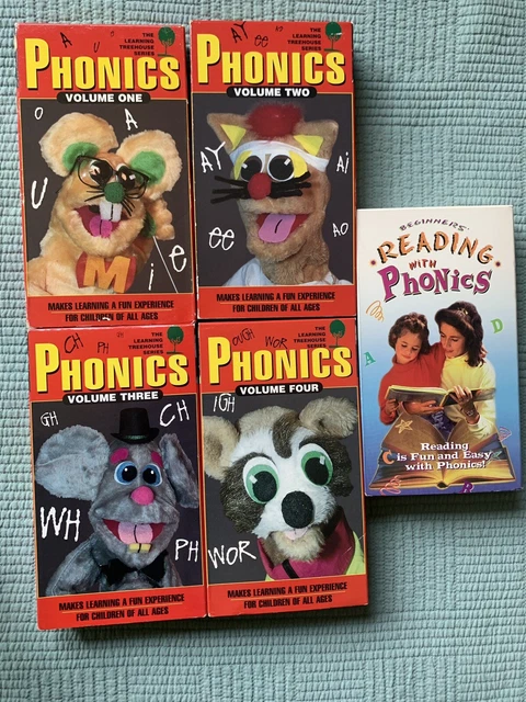VINTAGE LEARNING LETTER Sounds Phonics Volume 1-4 Reading With Phonics ...