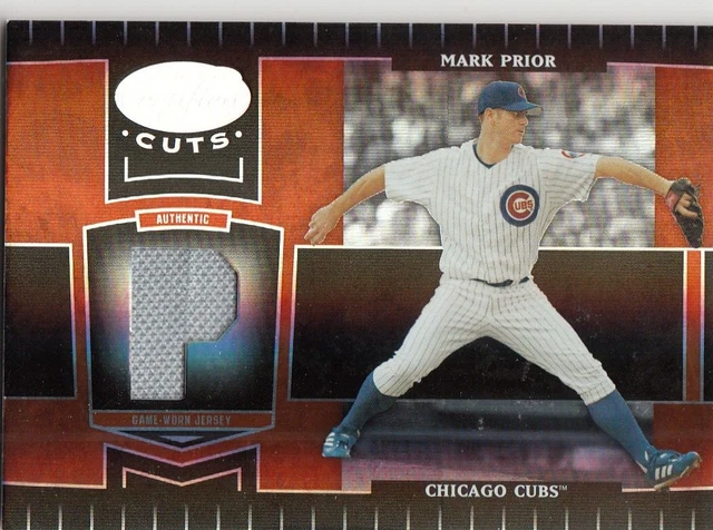 2004 LEAF CERTIFIED Cuts relique marbre rouge MARQUE PRIOR maillot ...