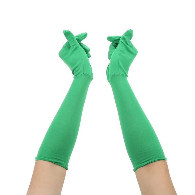 2PCS UNIVERSAL CHROMAKEY Green Screen Gloves Invisibility Effect ...