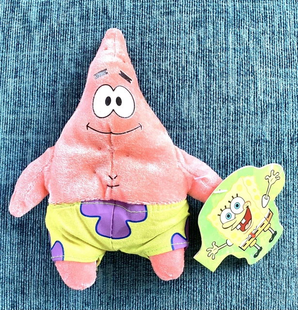 VINTAGE SPONGEBOB SQUAREPANTS - Patrick Star - Plush 2005 BNWT 6” X 7 ...