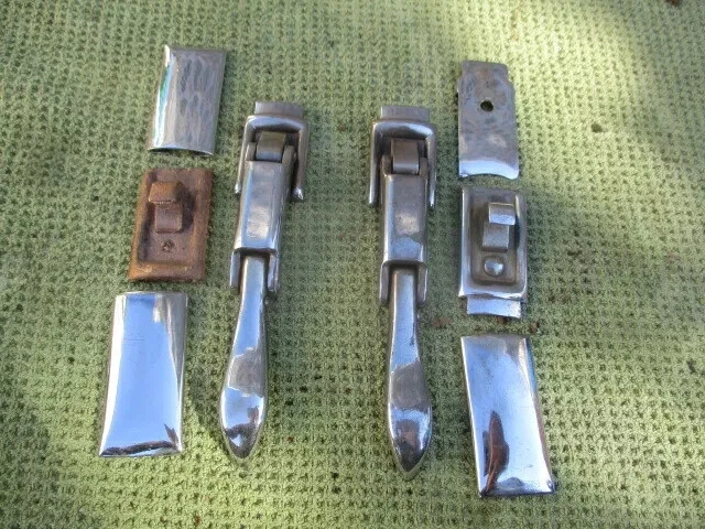1930S VINTAGE CAR rear mounted trunk lid latches and clasps originals ...