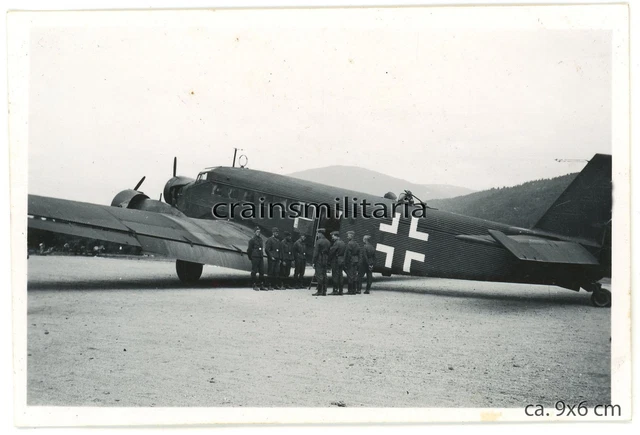 ORIG. FOTO JUNKERS Ju 52 Flugzeug an Flugplatz VOSS Bomoen Norwegen ...