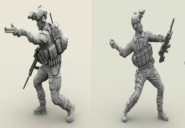 1/35 SCALE MODERN Special Forces Figures Resin Soldier Model Kit 2 ...