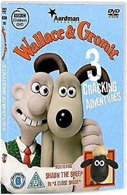 WALLACE & GROMIT-3 Cracking Adventures [DVD]- childrens bbc / aardman £ ...