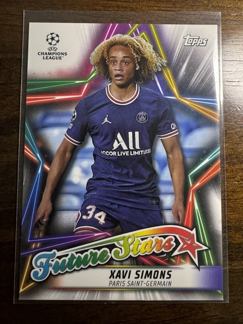XAVI SIMONS 2021-22 Topps UCL Paris Saint-Germain PSG Future Stars #FS ...