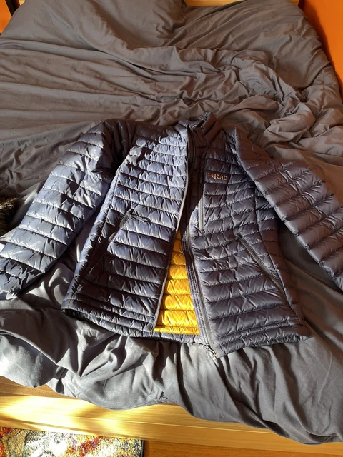 RAB MICROLIGHT ALPINE Puffer Jacket Goose Down Pertex Quantum Size ...