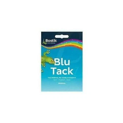 BOSTIK BLU TACK Sticky Tac Blue Stick Hold Original wiederverwendbar ...