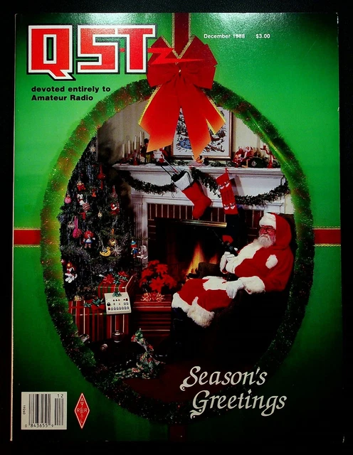 VINTAGE QST MAGAZINE December 1988 CW6805 Morse Keyboard Christmas HAM ...